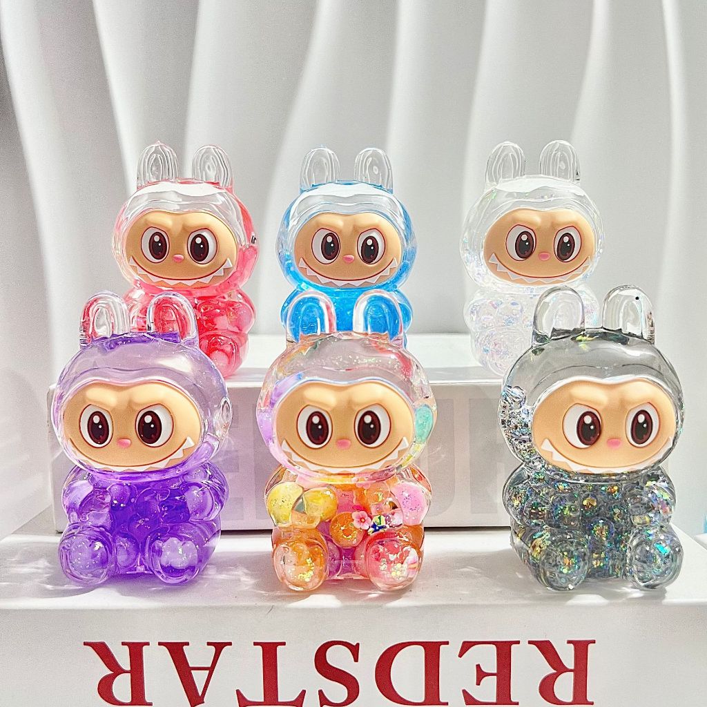 Mô hình Lapupu nước size to 8x6cm, Charm Labubu nước phát sáng nhiều ...