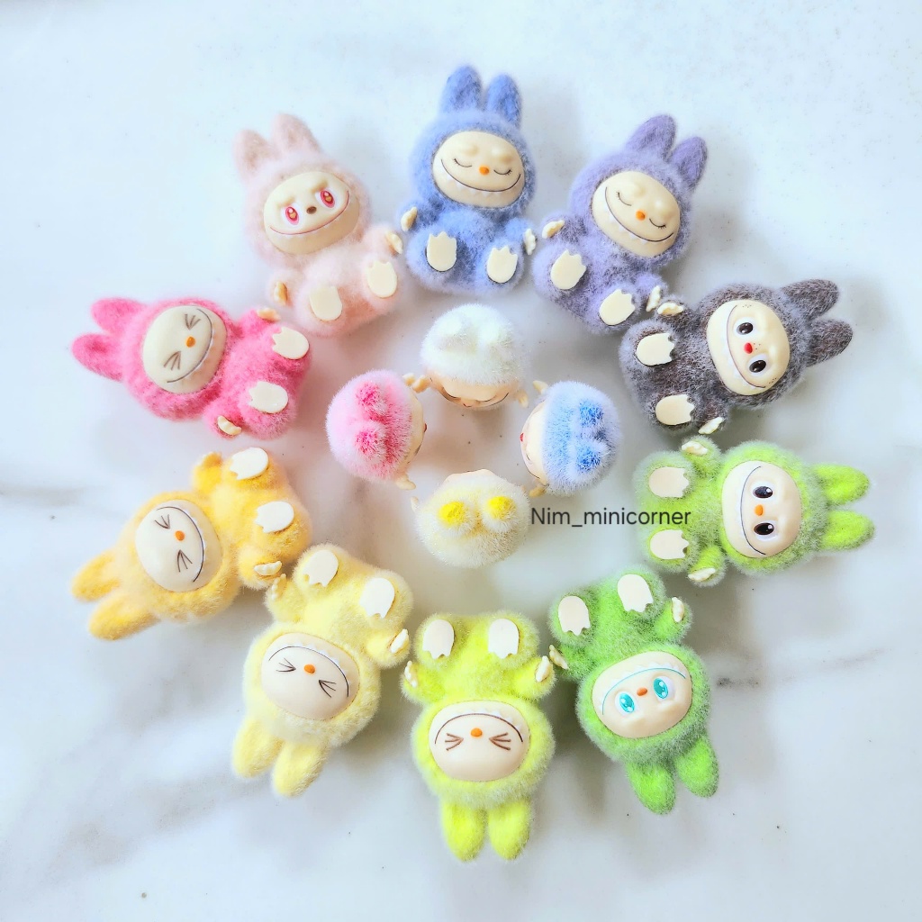 [Charm lông mịn - Labubu] 1 Charm trang trí Labubu lông mịn nhiều màu ...