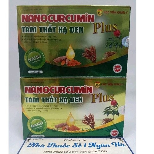 [Chính Hãng] Nano Curcumin Tam thất Xạ Đen Plus Học Viện Quân Y hộp 30 viên date 2027 | Shopee ...