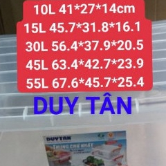(Hoả tốc 1H- HN)10L THÙNG NHỰA DUY TÂN TRONG SUỐT 41,2 x 27,2 x 14,5 (cm) | Shopee Việt Nam