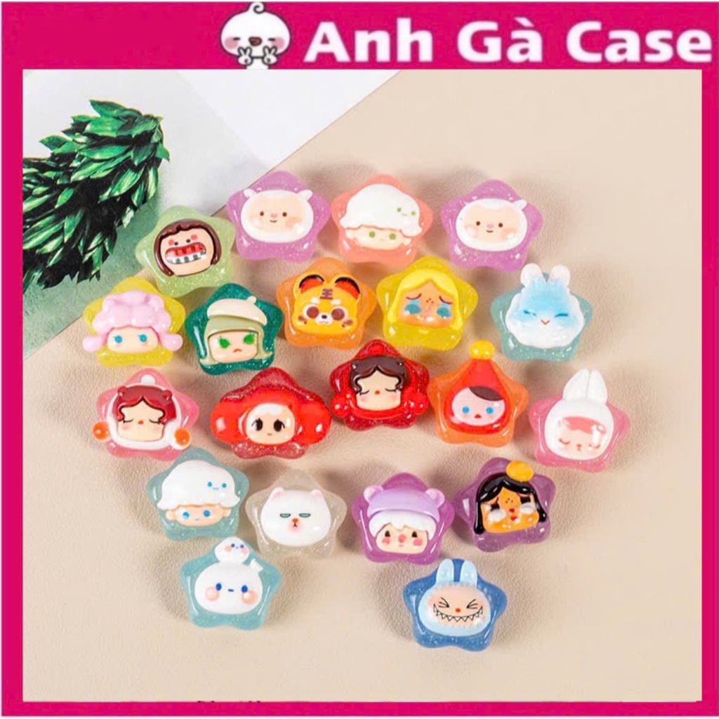 Combo 10 - 20 Charm Túi Mù nhân phẩm Hoa Quả - Ngôi Sao labubu,popmart ...