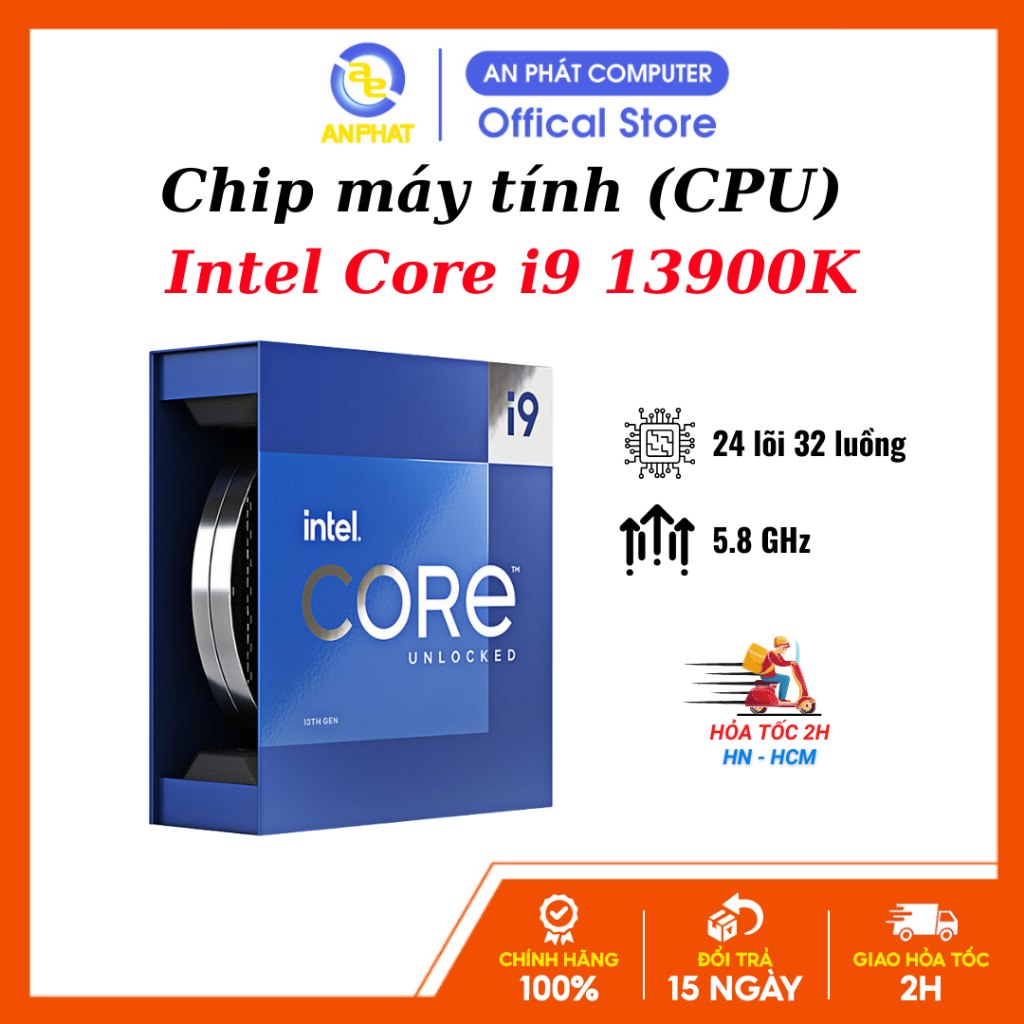 Chip máy tính CPU Intel Core i9 13900K (Intel LGA1700 - 24 Core - 32 ...