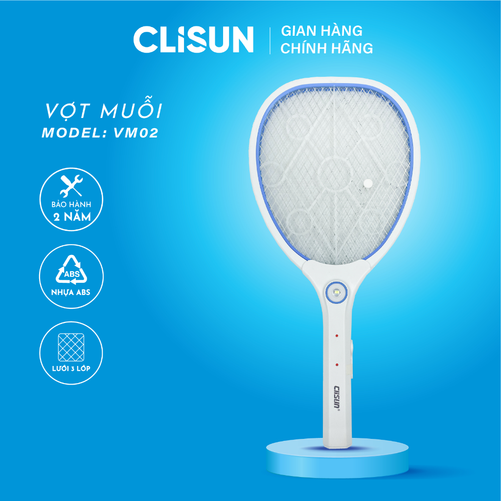 Vợt Bắt Muỗi CLISUN | Vợt Muỗi Thông Minh VM02 Pin Lithium Bền Bỉ 3 Lớp ...