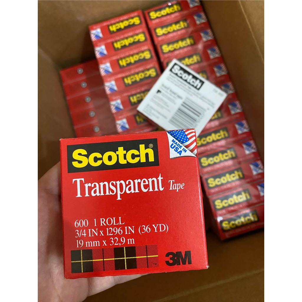 Băng Keo 3M 1 Mặt 600 Transparent | Shopee Việt Nam