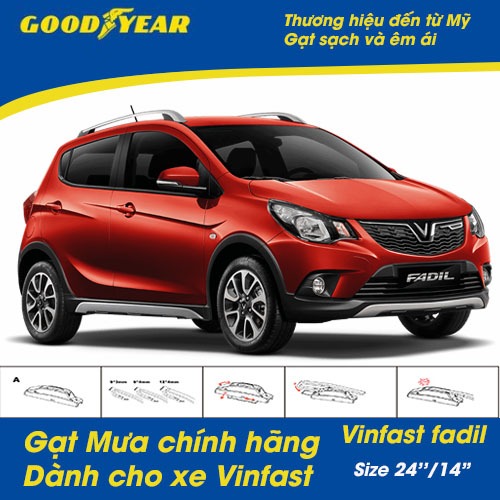 Gạt mưa xe VinFast Fadin thương hiệu Goodyear chính hãng | Shopee Việt Nam