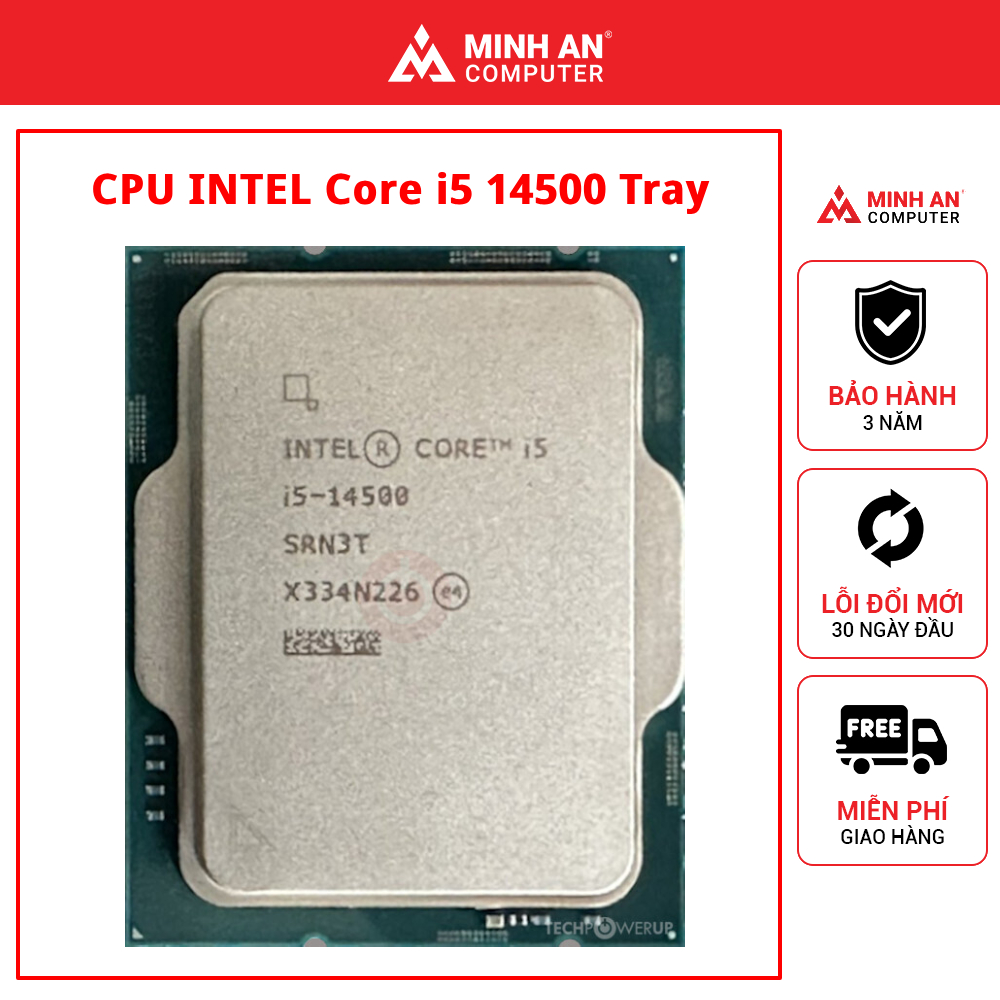 CPU INTEL Core i5 14500 Tray / i5 14400F Tray New (Bảo Hành 36th ...