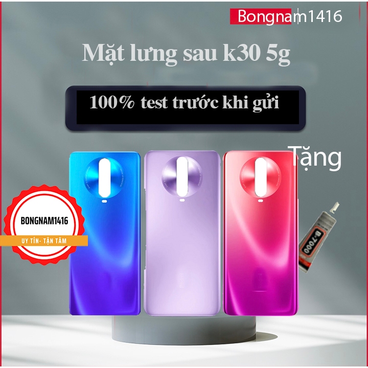 Lưng thay thế Xiaomi Redmi K30 / K30 5G / K30i, Loại Zintặng kèm keo dán b7000. | Shopee Việt Nam