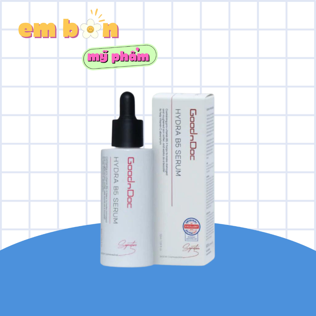 Serum Dưỡng Ẩm Phục Hồi Làm Trắng Sáng Da, Mờ Thâm Sạm Nám GOODNDOC HYDRA B5 50ml (Mẫu Mới ...