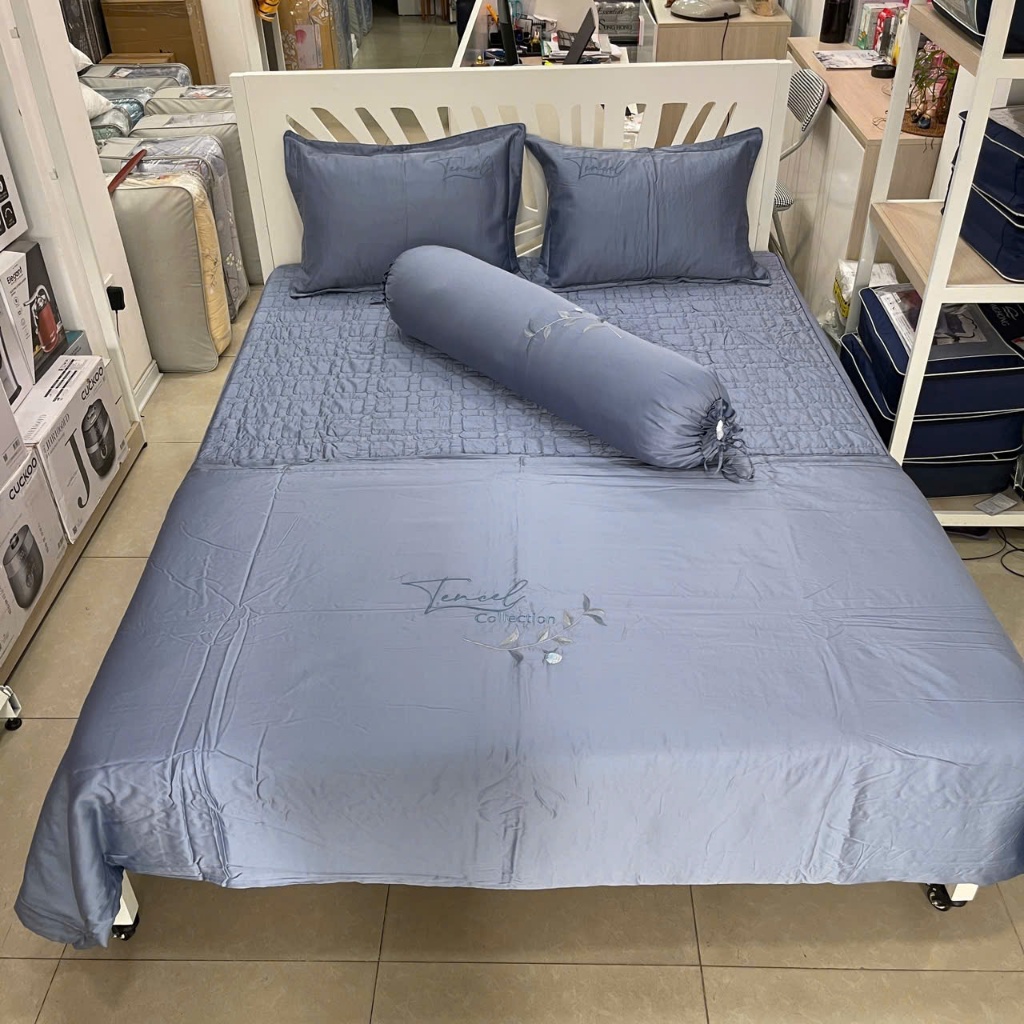 Bộ chăn ga gối Sông Hồng SH-UT24 203 -Chất liệu Tencel | Shopee Việt Nam