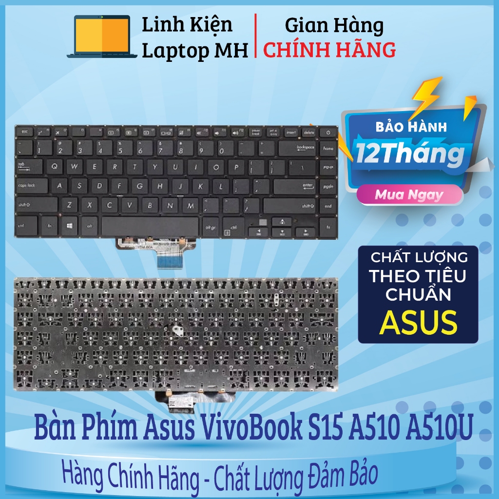 Bàn Phím Laptop Asus VivoBook S15 A510 A510U X510UA X510UQ S510U S510UA ...