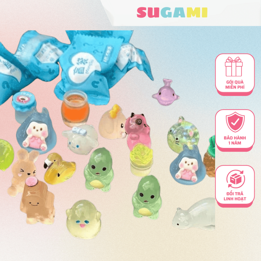 Túi kẹo SuGaMi dạ quang, Capybara, Labubu, noel | Shopee Việt Nam