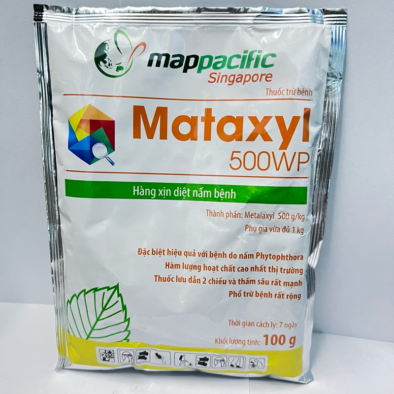 Mataxyl hàng xịn Mappacific (Gói 25-100gram) lưu dẫn trừ nấm phytop gây ...