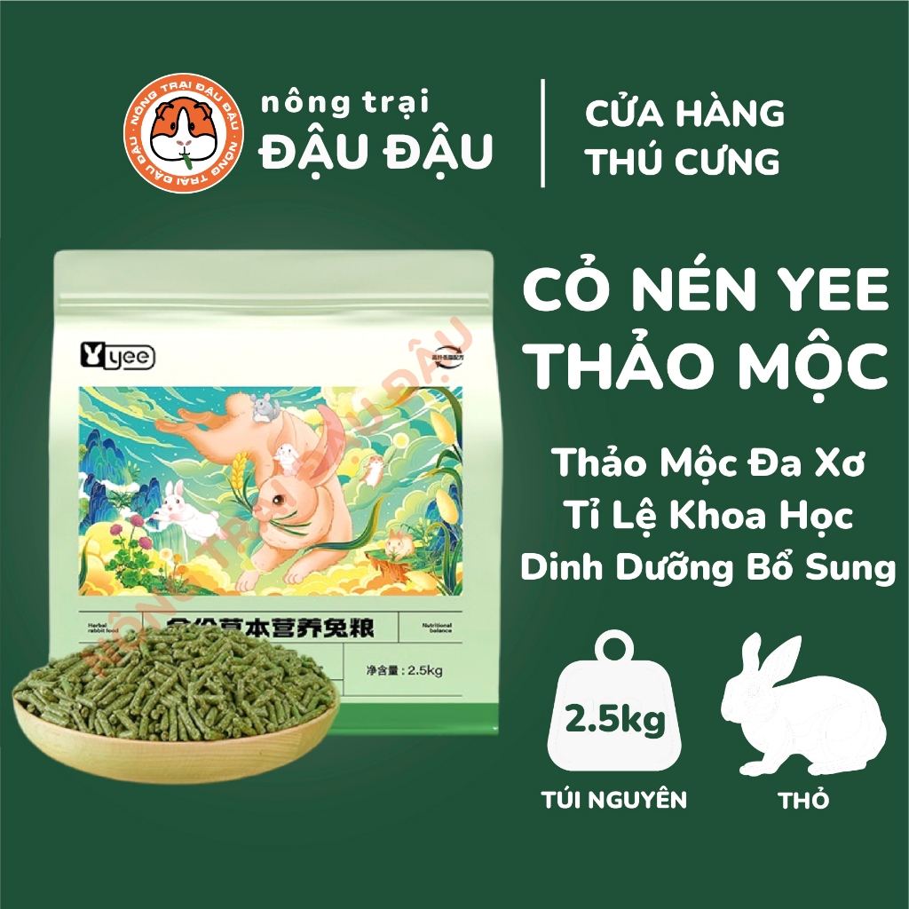 Cỏ Nén Cho Thỏ Yee Bổ Sung Thảo Mộc 2,5kg | Shopee Việt Nam