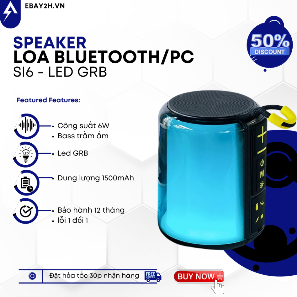 Loa Bluetooth Harry S16 RGB Cao Cấp Di Động Trải Nghiệm Âm Thanh Vòm ...