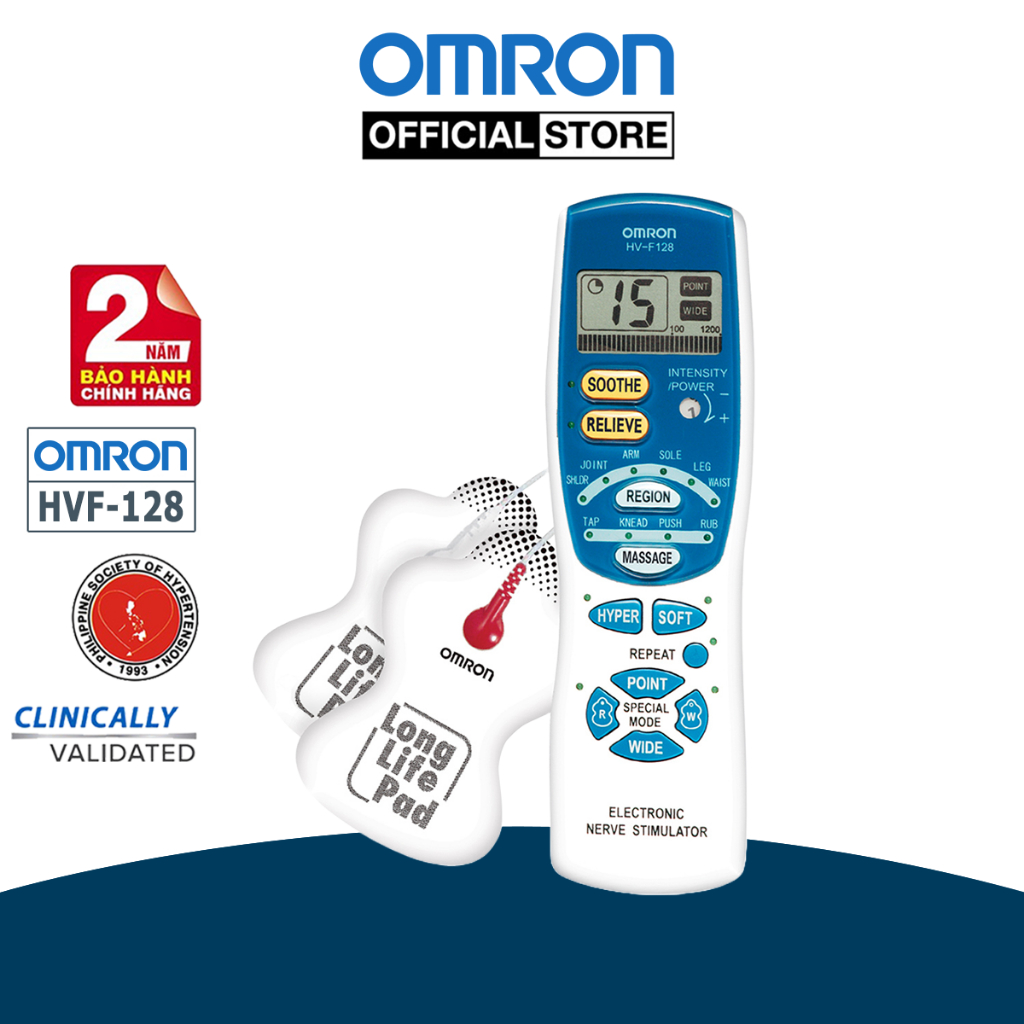 Máy Massage Xung Điện Trị Liệu Omron HV-F128 | Giảm Đau , Điều Trị Viêm Khớp - Bảo Hành 24 Tháng ...
