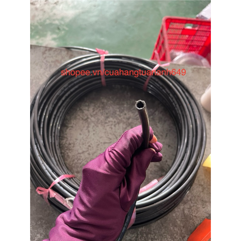 [ỐNG HƠI DẪN KHÍ NYLON PA POLYHOSE tính mét] ỐNG HƠI NHỰA NYLON PA DẪN KHÍ MÀU ĐEN ÁP LỰC CAO XE ...