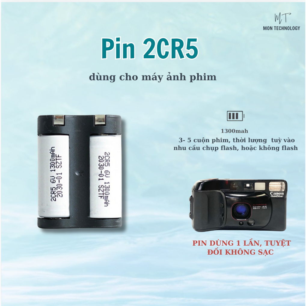Pin 2CR5, CR-P2, CR2, CR123A dành cho máy ảnh Phim, PNS, SLR | Shopee Việt Nam