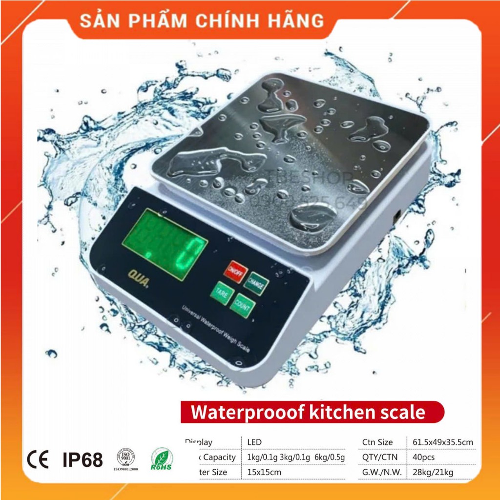 Cân Điện Tử Chống Nước QUA 3Kg/0.1g Và 5Kg/1g, Cân Tiểu Ly Nhà Bếp - Có Độ Chính Xác Cao ...