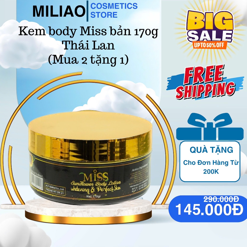 Kem Body Miss Thái Lan Dưỡng Trắng, Makeup, Chống Nắng (MILIAO ...