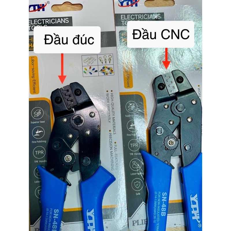 Kềm bấm cos 2.8-6.3Mm nối dây điện xe máy SN-48B , SN-2549 đầu CNC kềm bấm giắc ô tô | Shopee ...