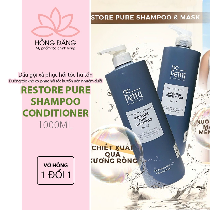 Dầu gội xả phục hồi tóc hư tổn,dưỡng tóc khô xơ rối, uốn nhuộm duỗi công nghệ sinh học Nc Petra ...