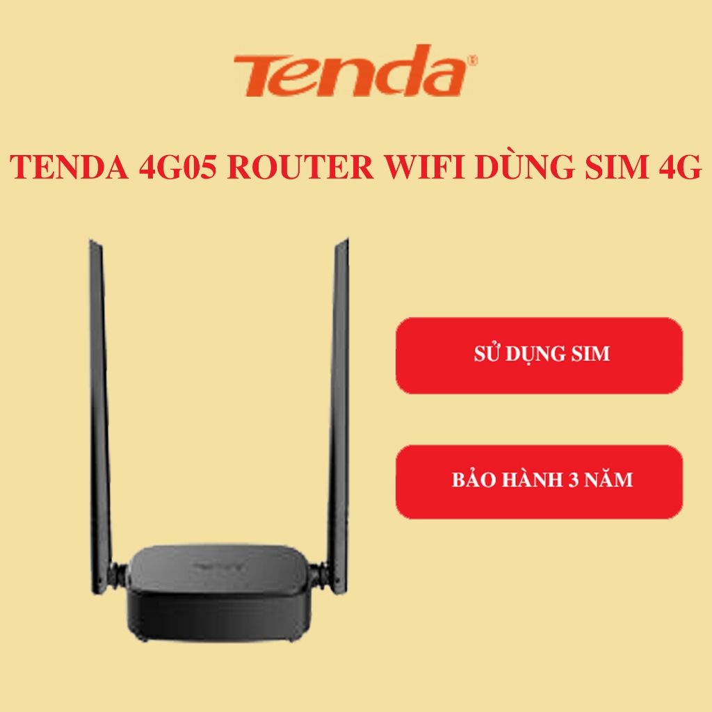 TENDA 4G05 ROUTER WIFI N300 DÙNG SIM 4G | Shopee Việt Nam