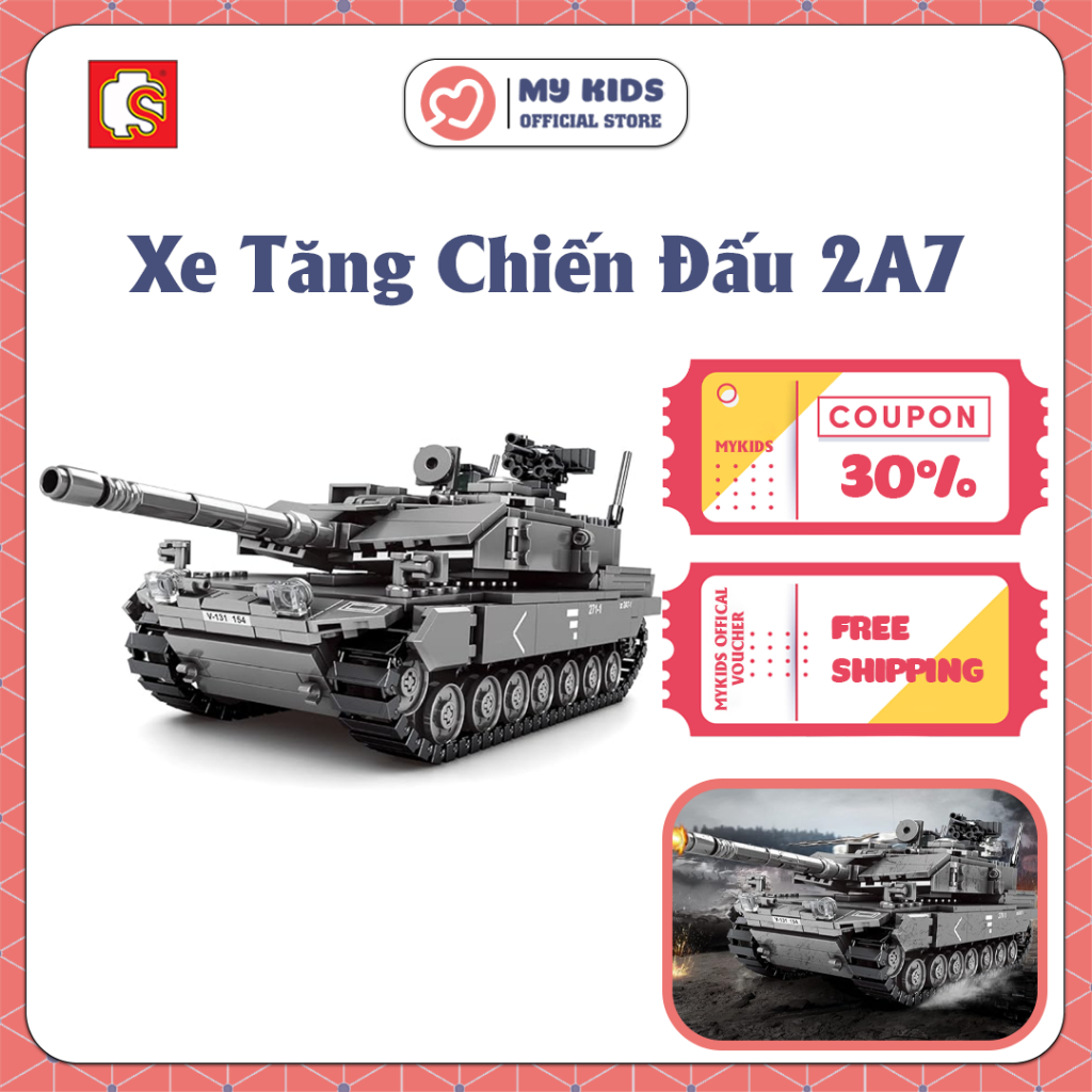 Đồ Chơi Lắp Ráp Xe Tăng Chiến Đấu 2A7 - SEMBO 207001 | Shopee Việt Nam