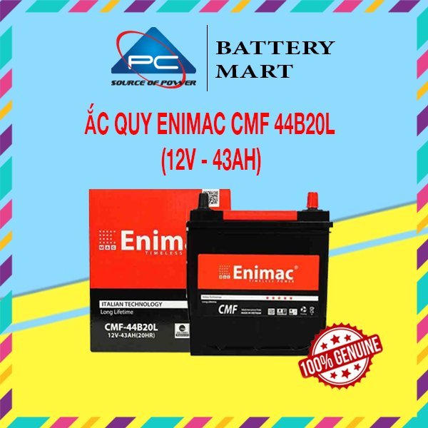 Bình Ắc Quy ENIMAC CMF 44B20L/R (12V-43AH) | Shopee Việt Nam