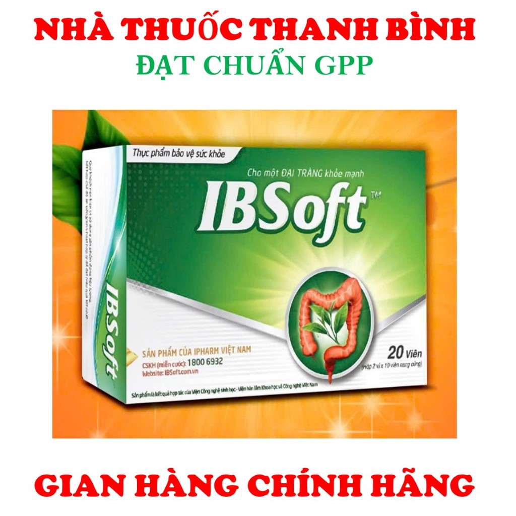 IBSOFT- HỖ TRỢ GIẢM CÁC TRIỆU CHỨNG CỦA VIÊM ĐẠI TRÀNG | Shopee Việt Nam