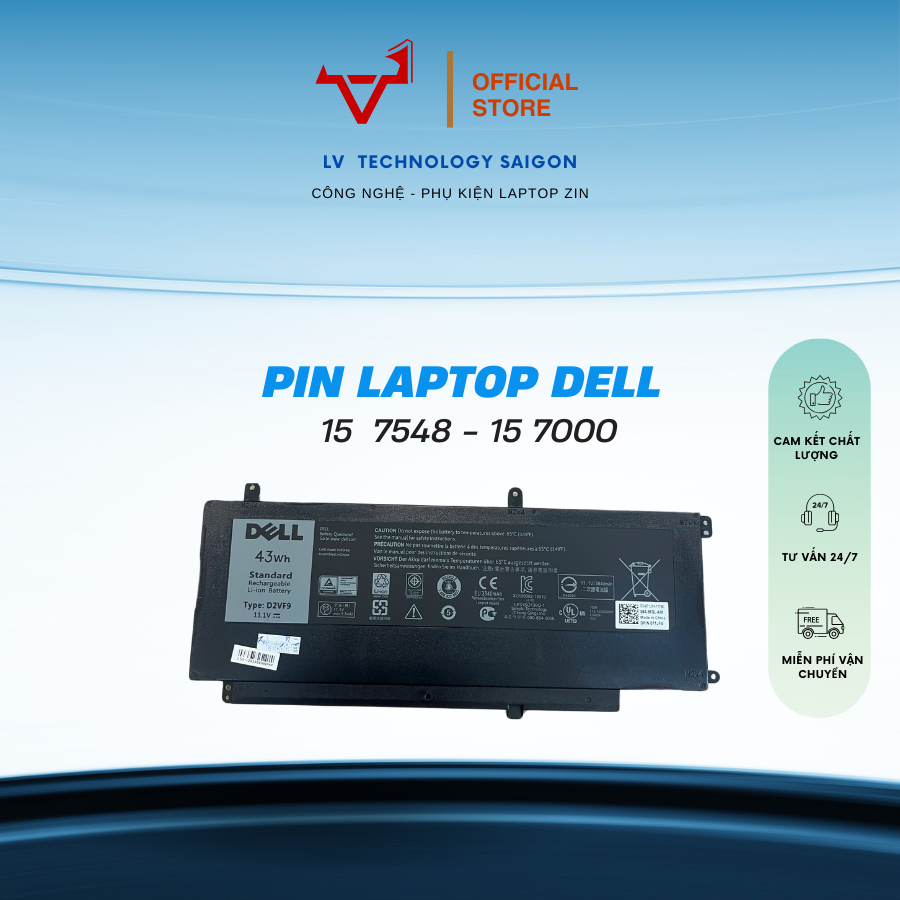 Pin laptop Dell 15 7548 15-7000 7347 7348 7547 0PXR51 0YGR2V 4P8PH ...