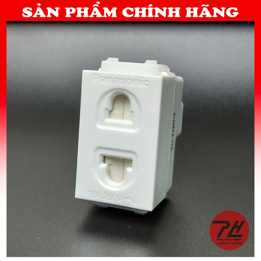 Ổ cắm đơn Panasonic có màn che WEV1081-7SW chính hãng | Shopee Việt Nam