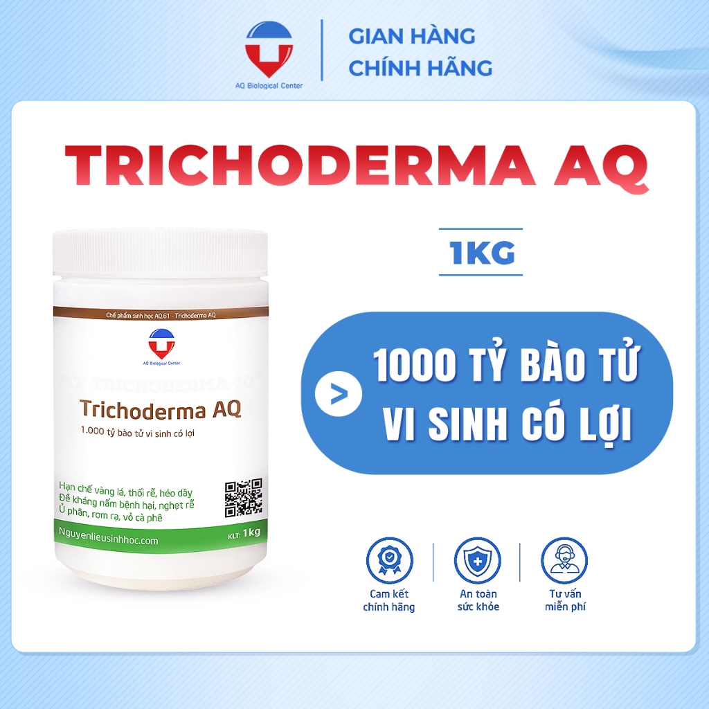 Chế phẩm sinh học Trichoderma 1000 vi sinh có lợi, ủ phân, rơm rạ, đề ...