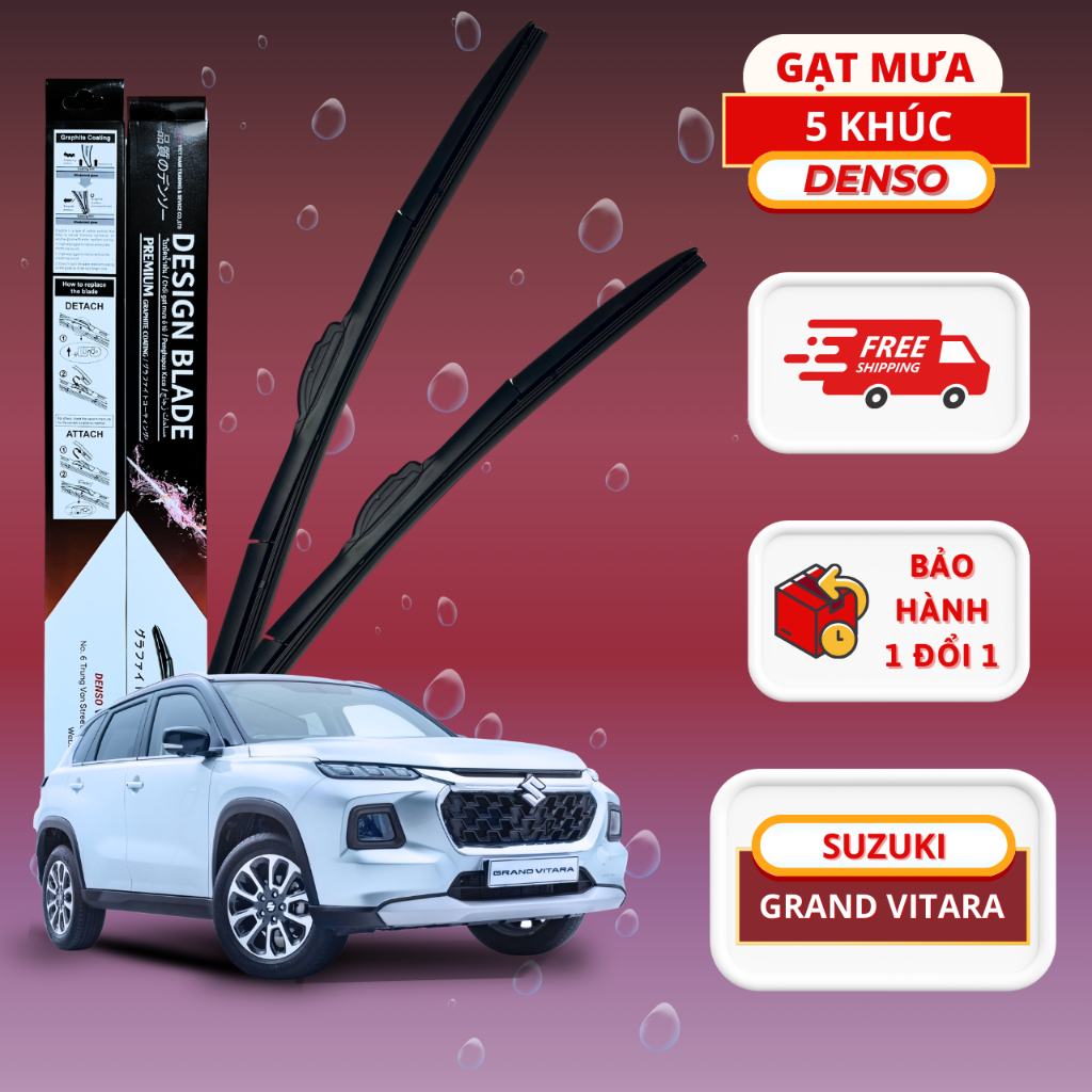 Gạt mưa ô tô Suzuki Grand Vitaza - Gạt mưa DENSO 5 khúc chính hãng ôm ...