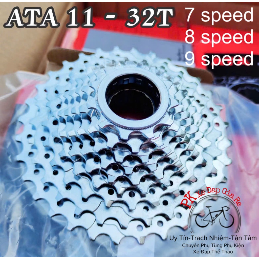 Líp vặn xe đạp 7 8 9 tầng, Líp vặn ATA 7-8-9 speed, líp vặn bạc xe đạp 11-32 răng, Líp xe đạp ...