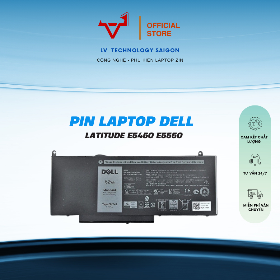 Pin laptop Dell Latitude E5250 E5450 E5550 E5270 E5470 E5570 - Pin Dell ...