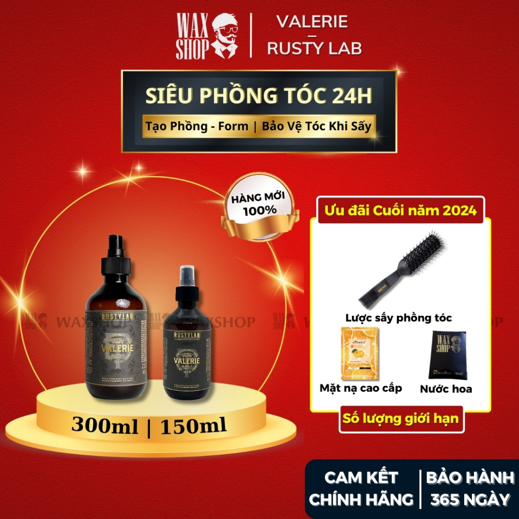 Xịt tạo phồng tóc nam Valerie Rusty Lab hỗ trợ tạo kiểu, giữ nếp dưỡng tóc | Shopee Việt Nam