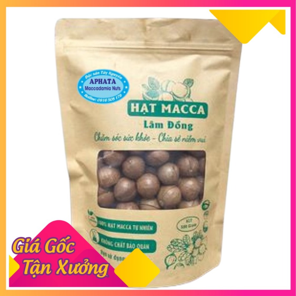 Hạt macca (mắc ca) sấy khô nứt vỏ 500g Lâm Đồng dinh dưỡng cho bà bầu ...