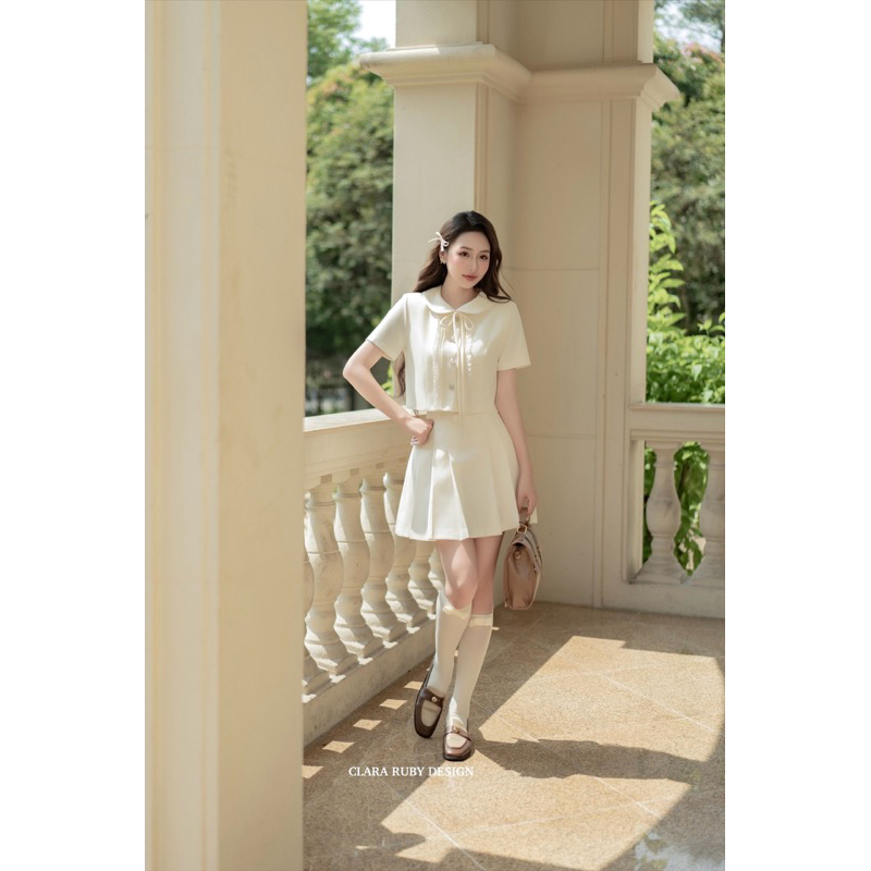 Clara Ruby-Set Ami cổ sen (tách set) | Shopee Việt Nam
