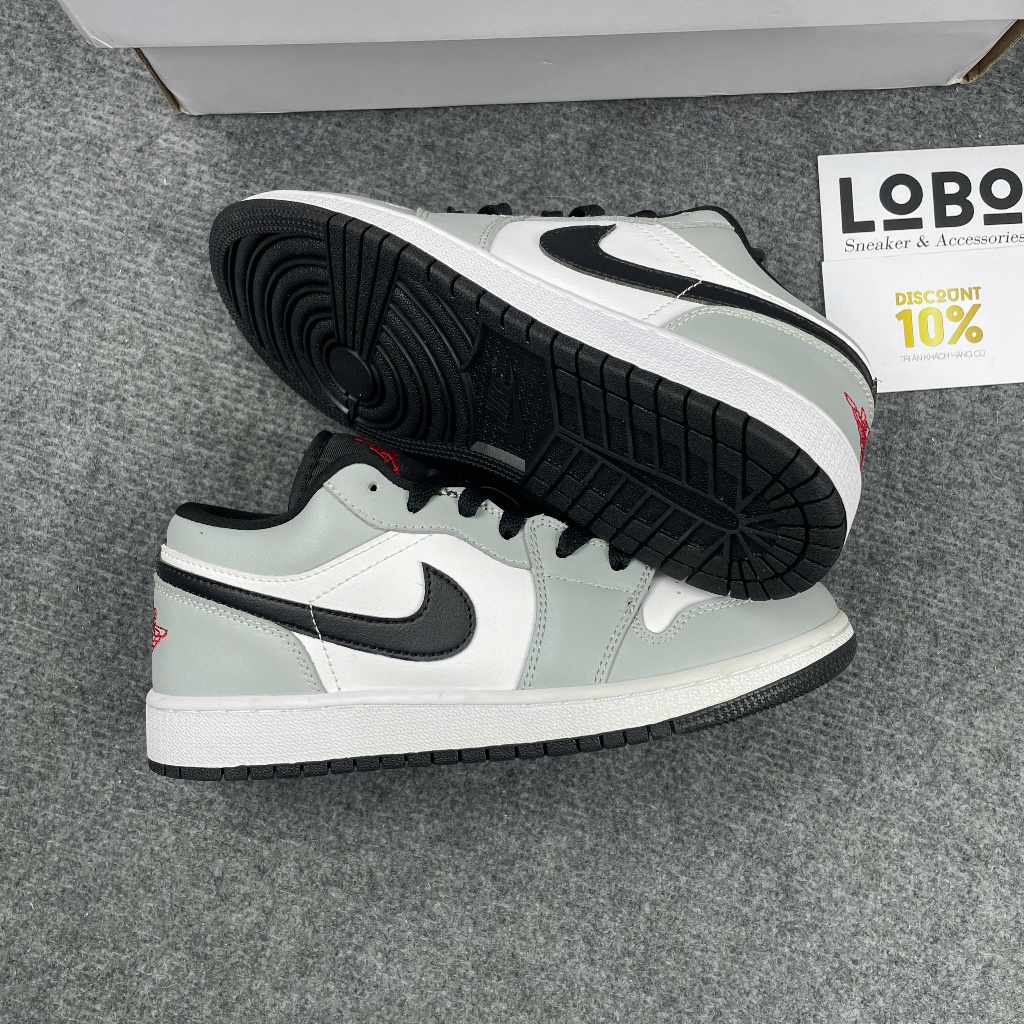 Giày sneaker Jordan1 Low Smoke grey ( JD1 Xám Đen ) phiên bản 1:1 ...