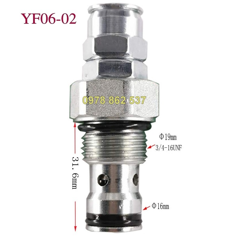 Van chỉnh áp thuỷ lực Cartridge RV08-01, RV06-02, RV02-Y1, YF06-02(Ø 19-15.8mm) | Shopee Việt Nam