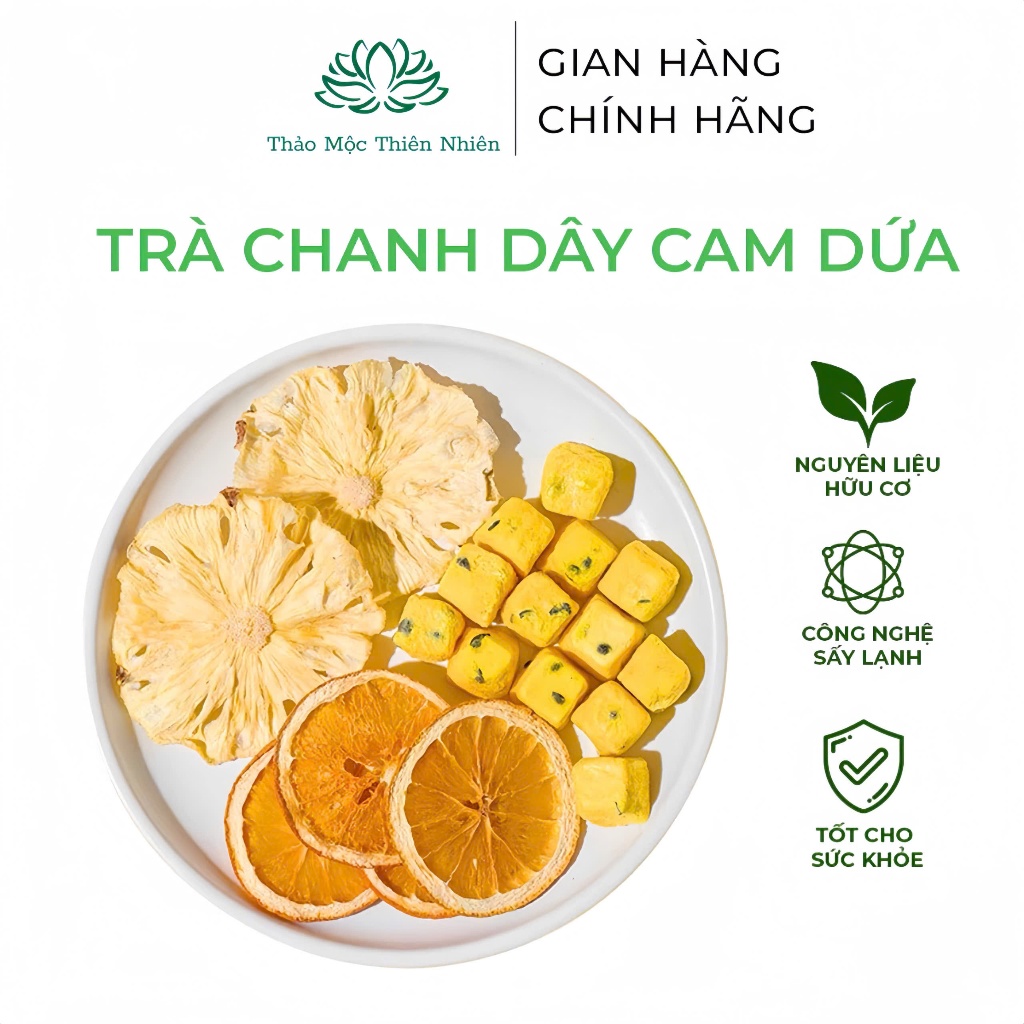 Trà detox Chanh Dây Dứa ( Hộp 10/30 Gói) Đẹp da, thanh nhiệt, mát gan, giải nhiệt cơ thể ...