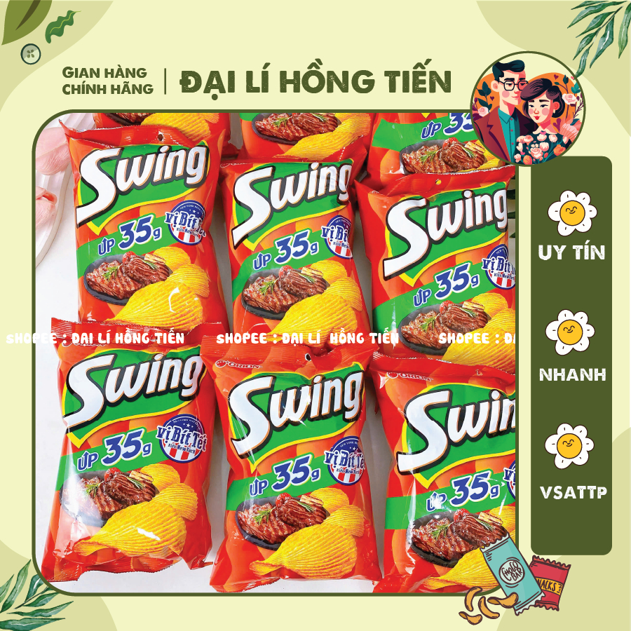 Bim bim SWING khoai tây vị Bò Bít Tết phiên bản mới chính hãng của ...