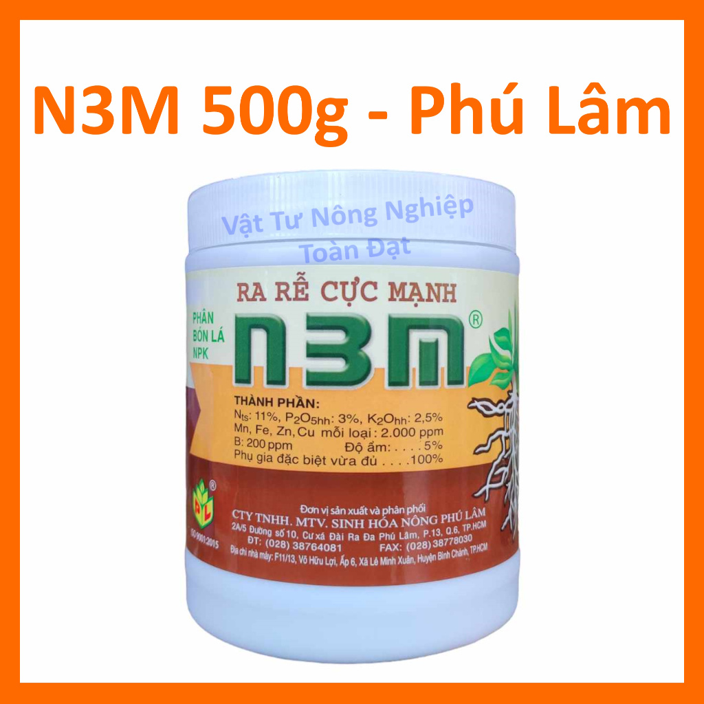 RA RỄ CỰC MẠNH N3M 500g Phú Lâm, Phân Bón Lá Kích Rễ N3M hủ 500g ...