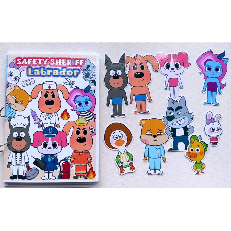 Đồ chơi bóc dán Labrador làm Cảnh Sát, Cứu Hoả, Đầu bếp, Bác Sĩ - đồ ...