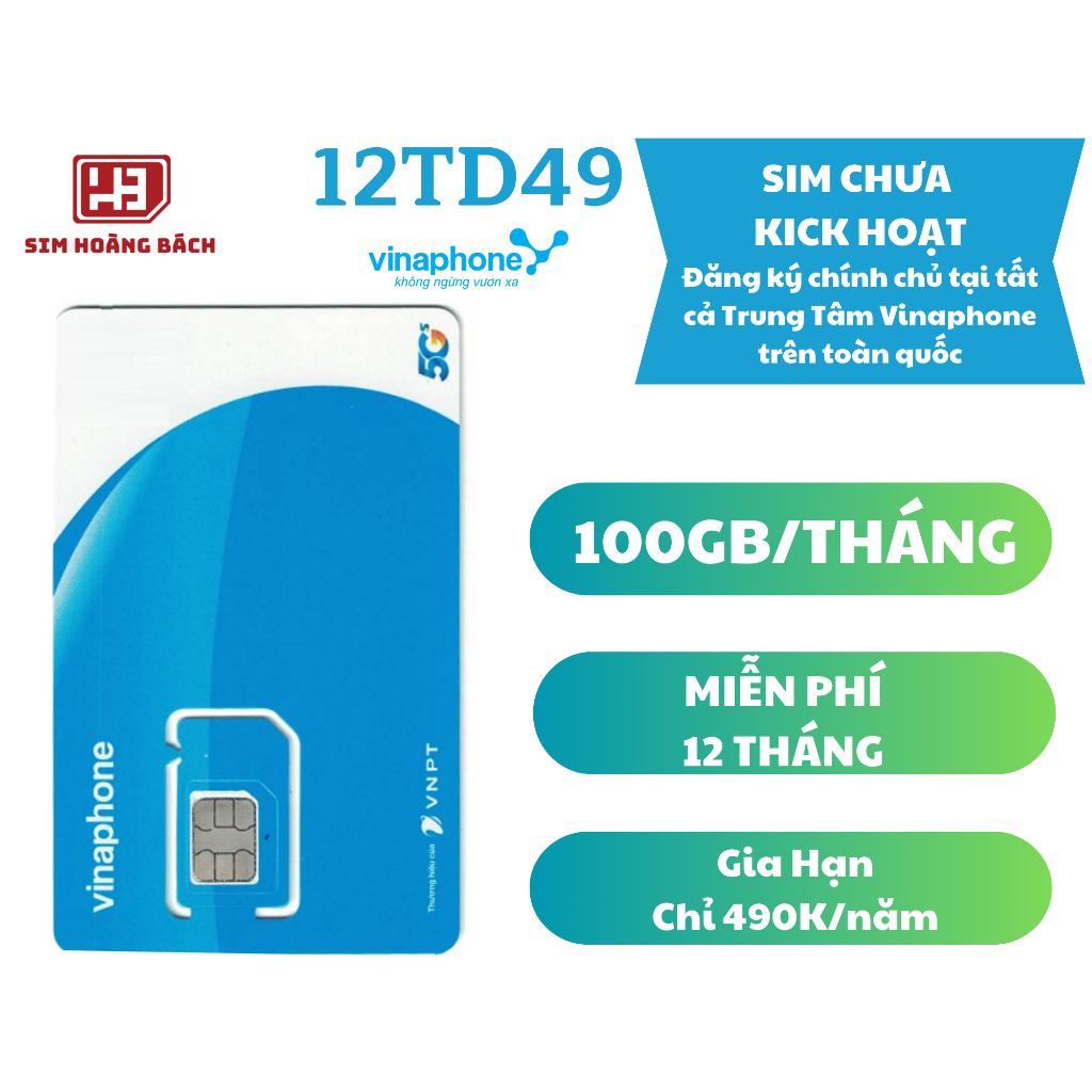 Sim 4G VINAPHONE gói TD49/12TD49 - 100GB/THÁNG - DK CHÍNH CHỦ | Shopee Việt Nam