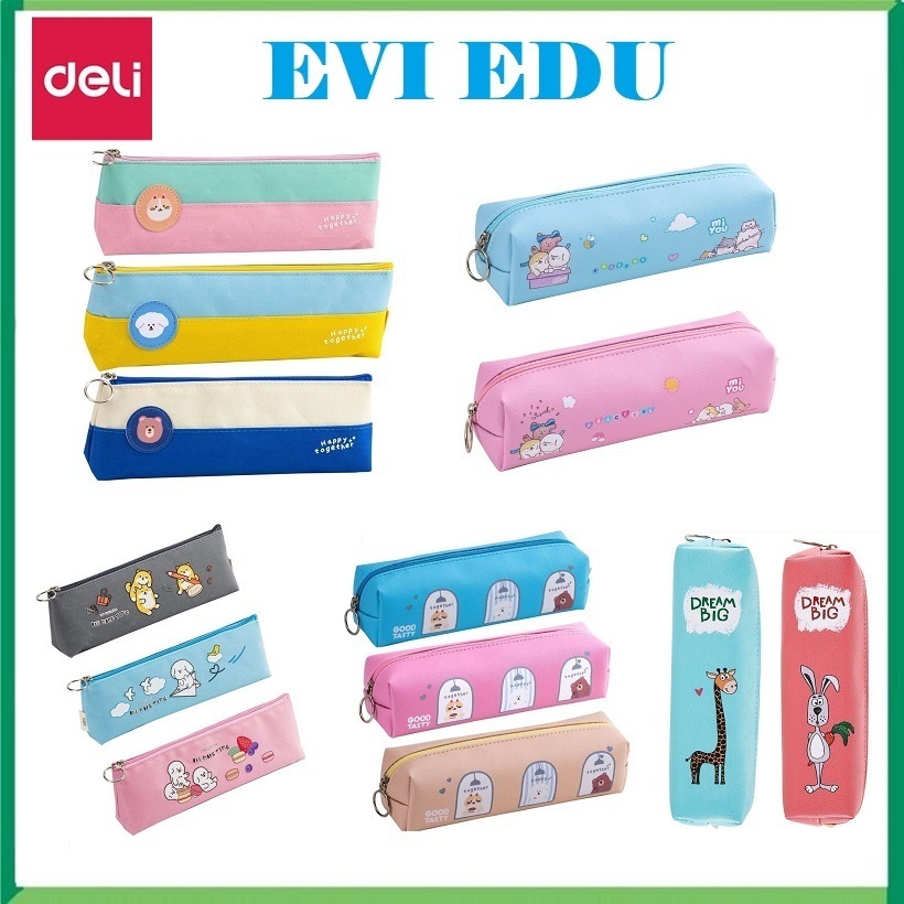 Túi đựng bút học sinh bền đẹp cute / Ví bút Deli H900 / H902 / H908 ...