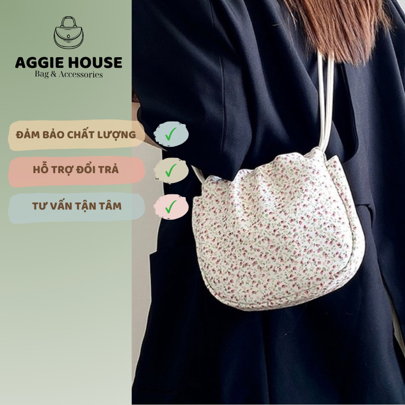 (Có sẵn) Túi Xách Nữ Đeo Chéo Hình Đám Mây Hoa Nhí Có Dây Rút Hottrend Cá Tính Hot 2024 Aggie ...