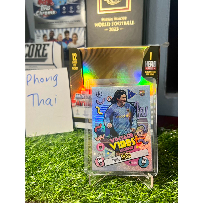 Thẻ bóng đá Lionel Messi Vintage Vibes Legend Topps Match Attax UCL 2024/25 | Shopee Việt Nam
