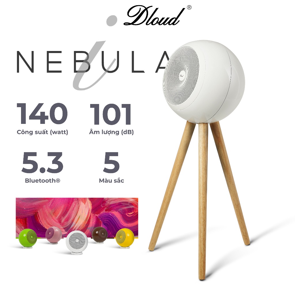 Loa Bluetooth Dloud Nebula Không Dây Thiết Kế Retro Sang Trọng Âm Thanh ...