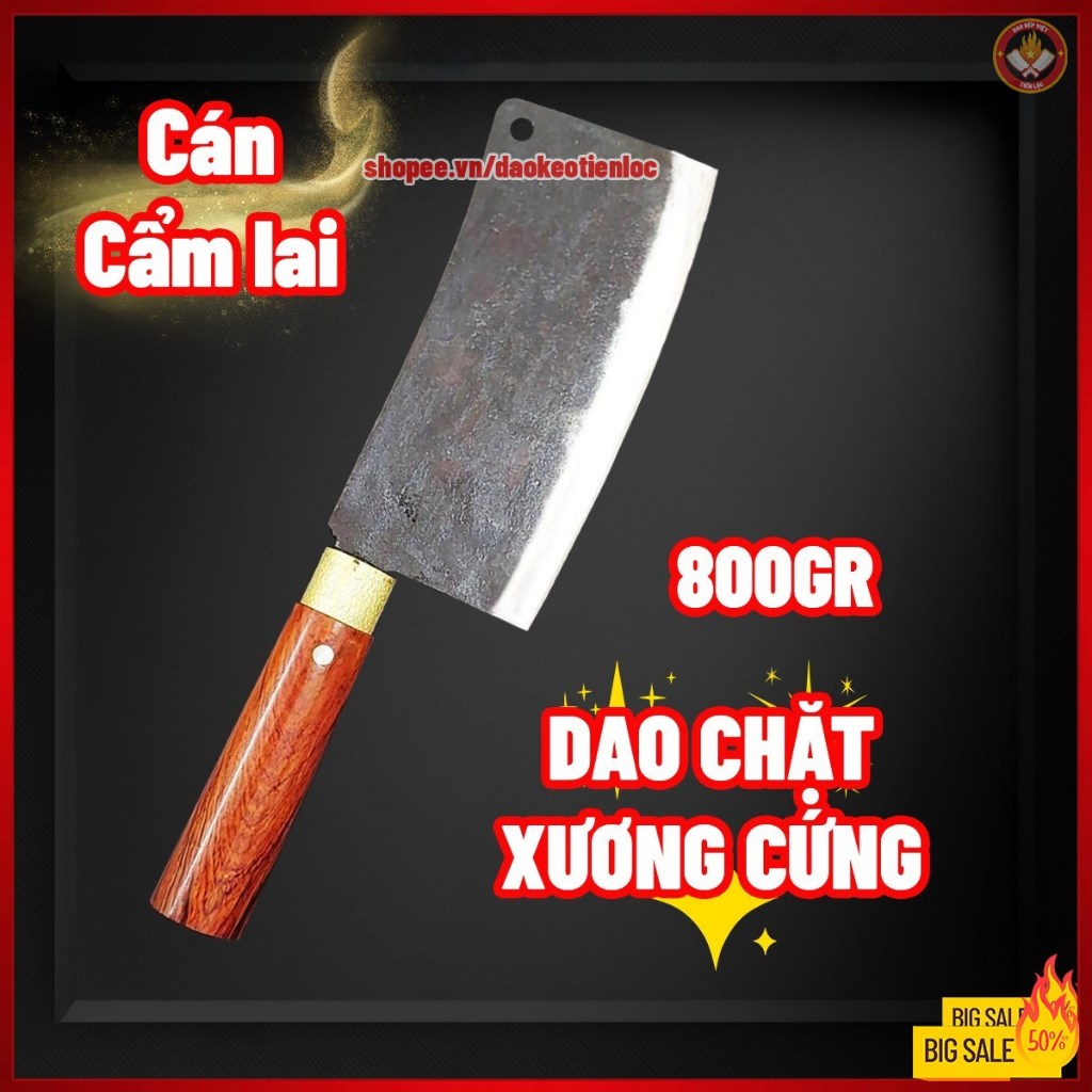 Dao chặt xương bò xương trâu cao cấp cán thép cán gỗ chắc chắn | Shopee ...